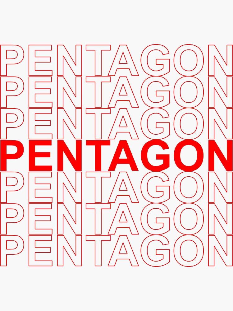 "PENTAGON x7" Sticker for Sale by paplexa | Redbubble