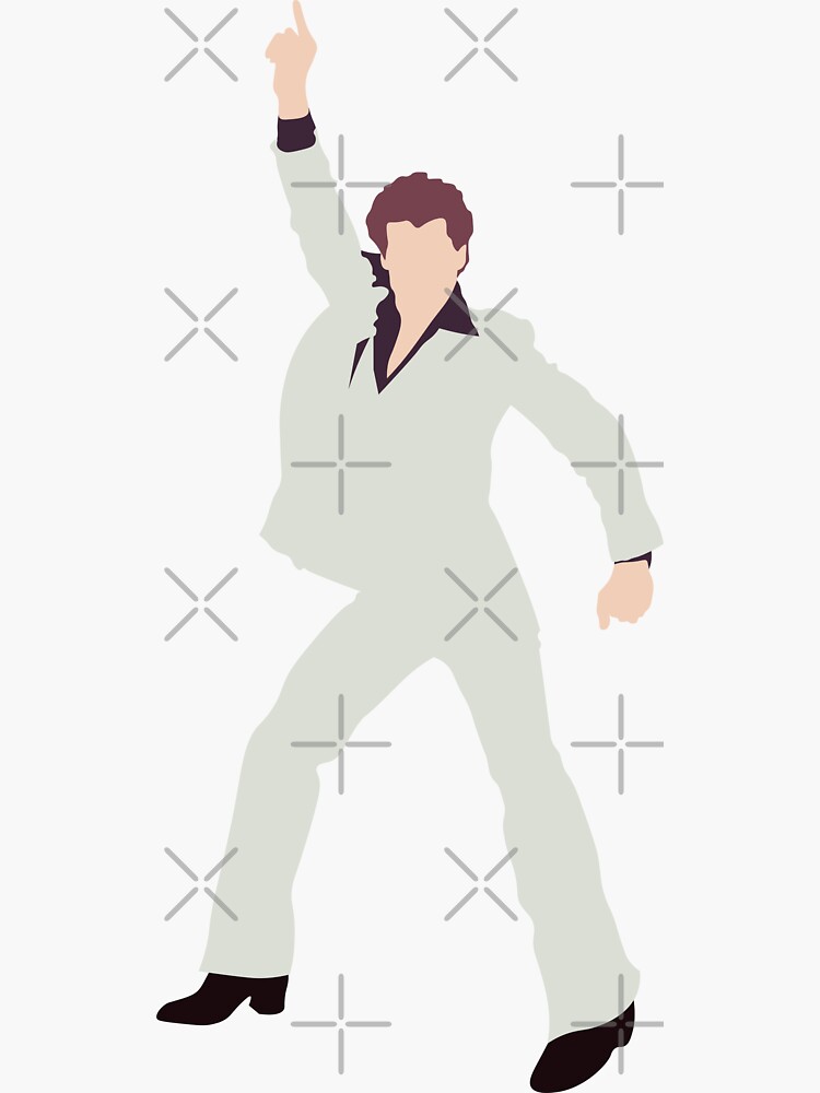 "Staying Alive" Sticker for Sale by FutureSpace | Redbubble
