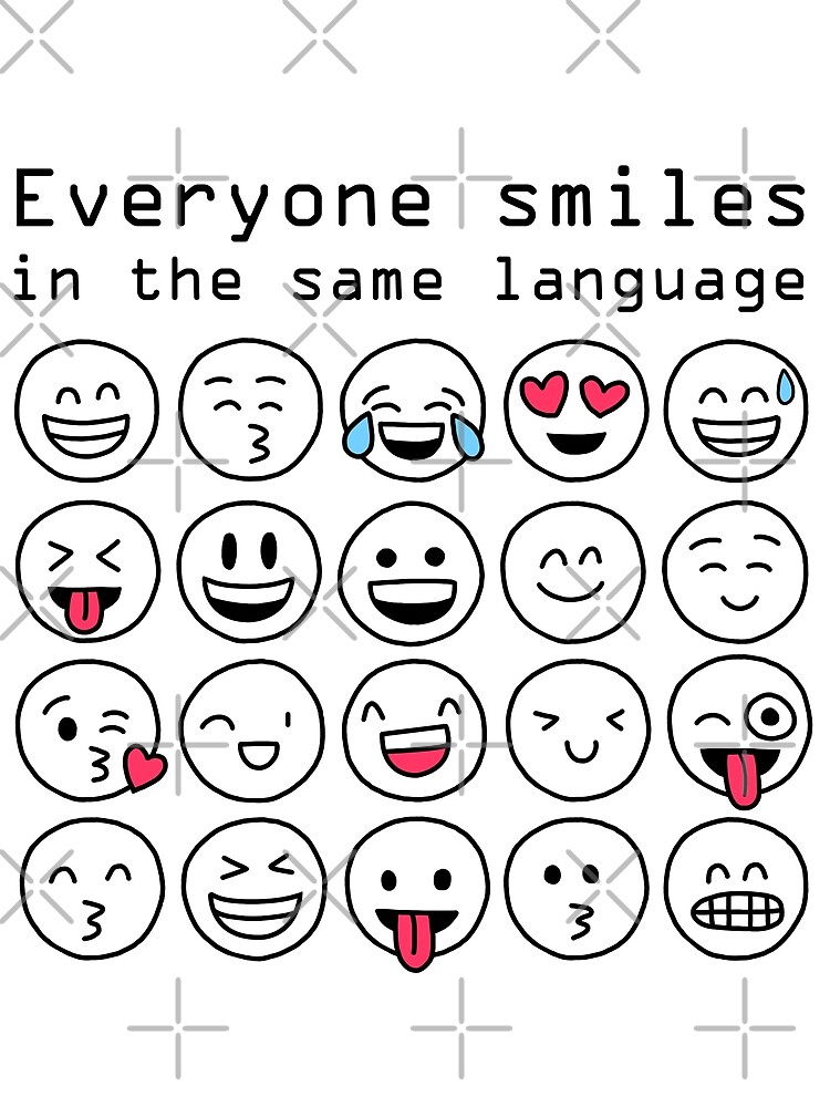 "Happy Smiley Faces Emoji" Art Print by SuperrSunday | Redbubble