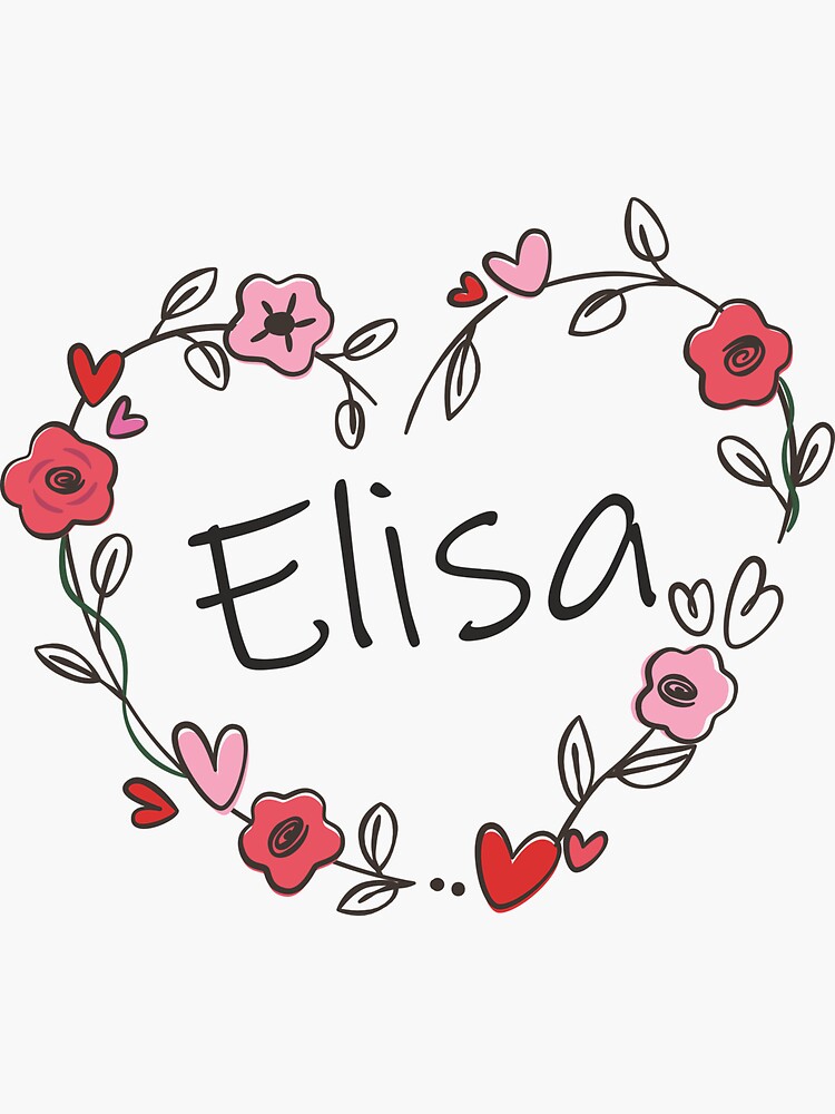 "Elisa" Sticker for Sale by oleo79 | Redbubble