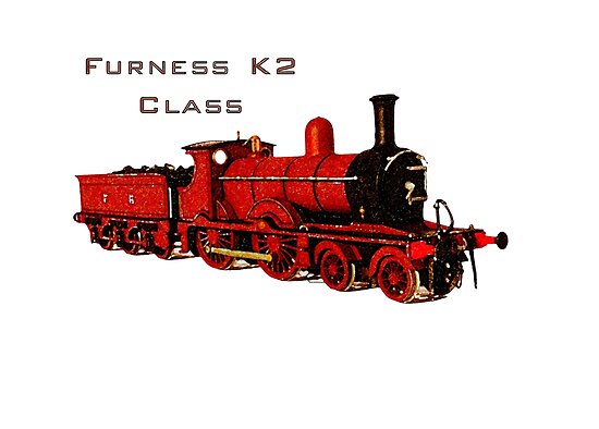 "Furness Railway K2 Class Locomotive (Red)" Poster by KnuNetzer | Redbubble