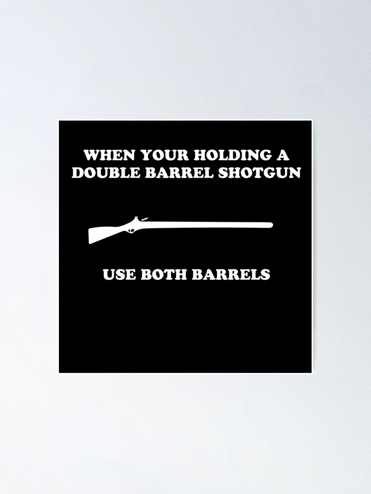 Paper Double Barrel Shotgun