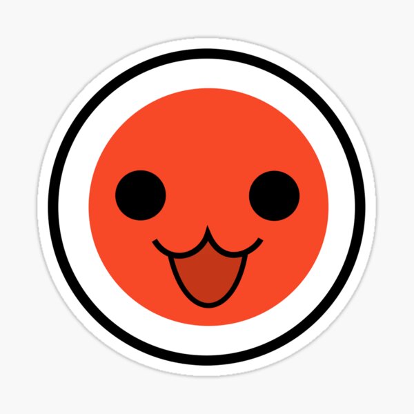 "TAIKO NO TATSUJIN - DON DRUM FACE OSU" Sticker for Sale by sp00kem ...