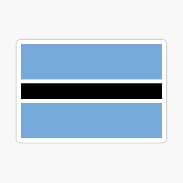 "Botswana flag" Sticker by LngStr | Redbubble