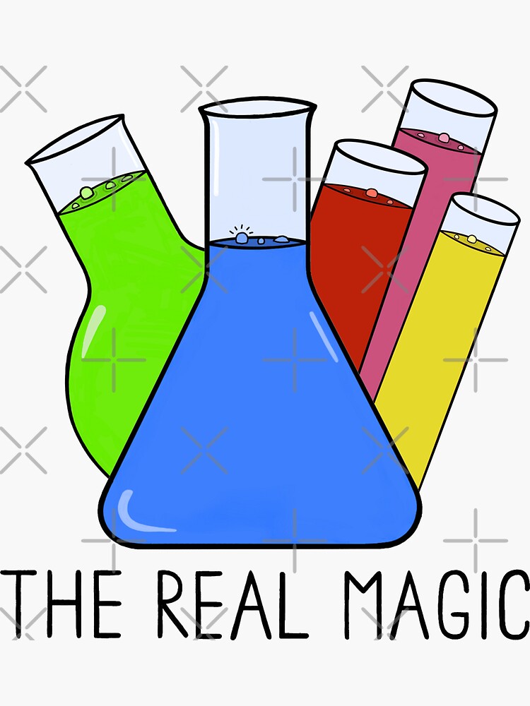 "Science - The Real Magic" Sticker for Sale by BaconPancakes21 | Redbubble