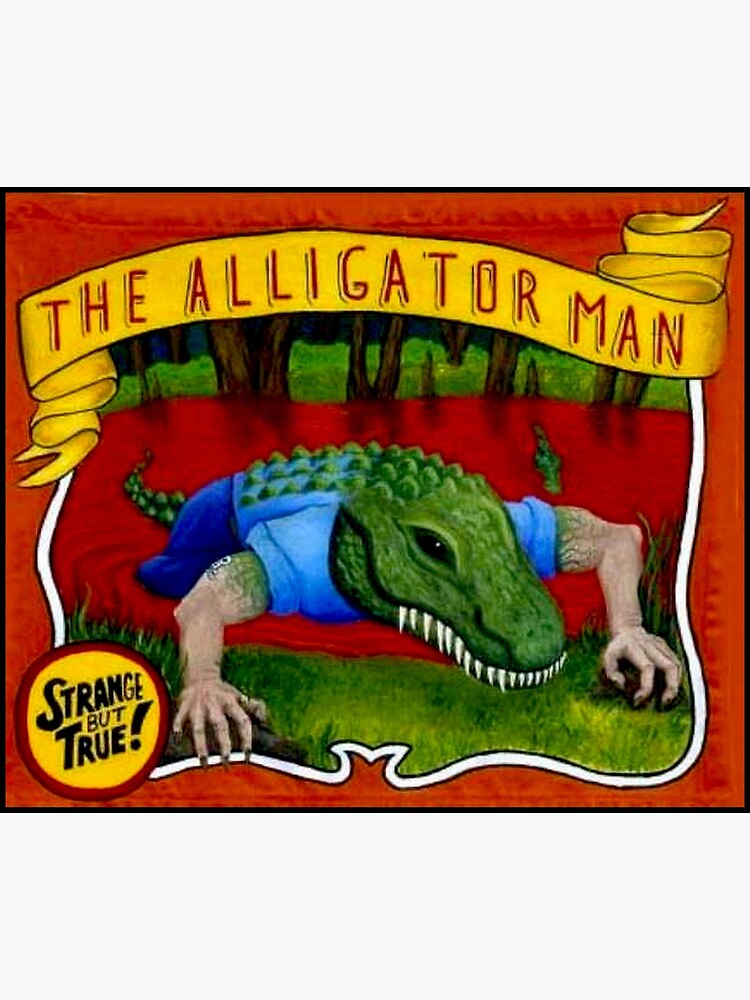 "ALLIGATOR MAN : Vintage Circus Sideshow Advertising Print" Poster for ...
