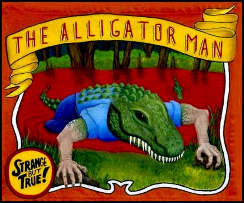 "ALLIGATOR MAN : Vintage Circus Sideshow Advertising Print" by ...