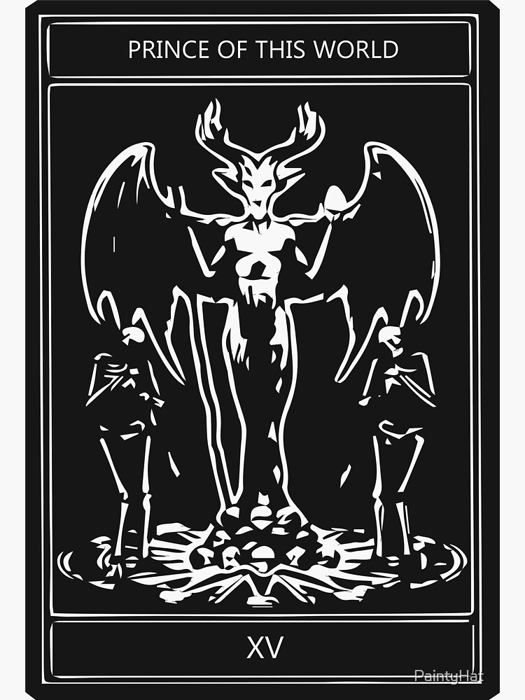 "The Devil Tarot Card XV Major Arcana" Sticker for Sale by PaintyHat ...