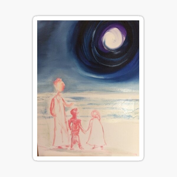 "Moonlight contemplation" Sticker for Sale by stevephillips | Redbubble