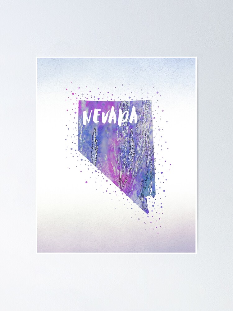 "Nevada State Flower (Sagebrush)" Poster for Sale by Kate Lillyson ...