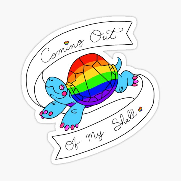 "Gay Pride Turtle" Sticker for Sale by Multie-Player | Redbubble