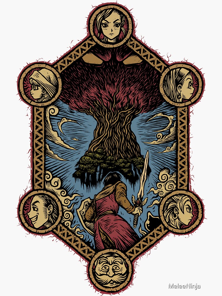 "The Legend of the Luminary" Sticker for Sale by MeleeNinja | Redbubble