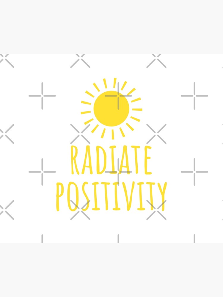 "Radiate positivity" Poster for Sale by bainermarket | Redbubble