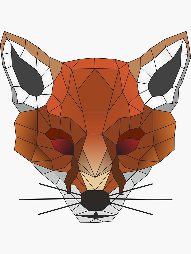 "Digital FOX" Sticker by choppy777 | Redbubble