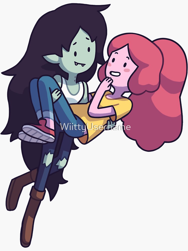 "Adventure Time - Bubbline" Sticker by WiittyUsername | Redbubble