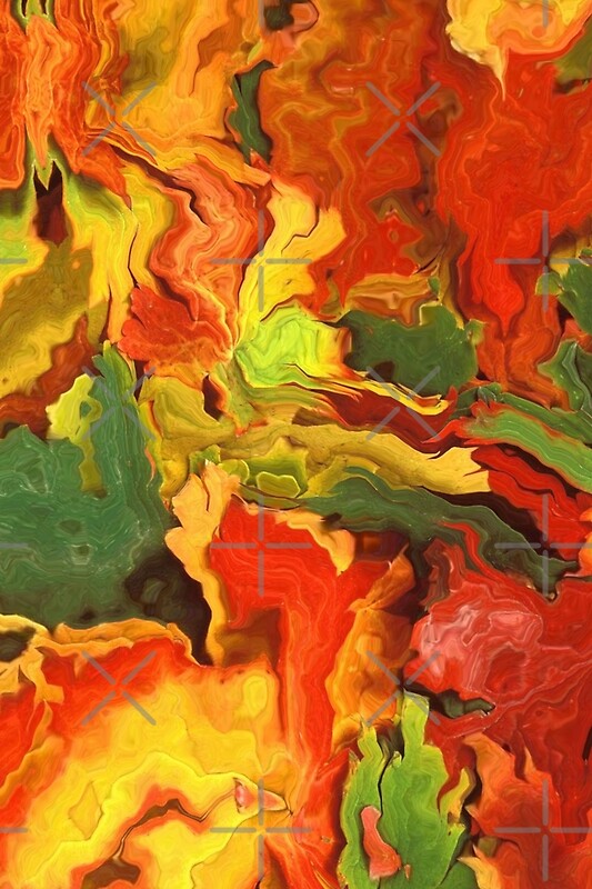 "abstract fall leaves " by gata-iris | Redbubble