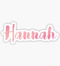 Hannah Name Stickers | Redbubble