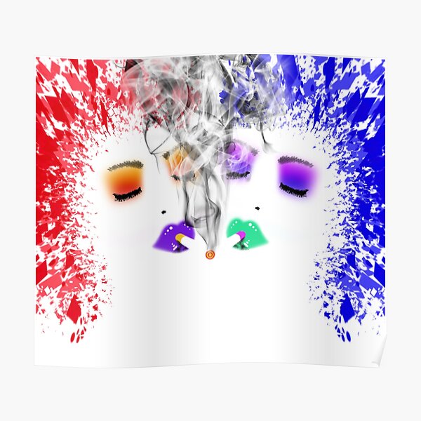 "Cosmic Chick" Poster by sisusisu | Redbubble
