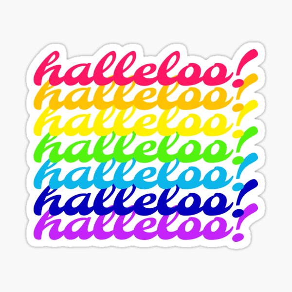 "Halleloo! Drag Queer gay meme catchphrase tshirt" Sticker by danyneg ...