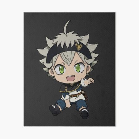 "Black Clover Asta CHIBI" Art Board Print by FrozenFox | Redbubble
