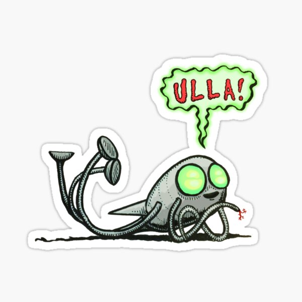 "Cute Martian Tripod Death Machine" Sticker for Sale by GaffaMondo ...