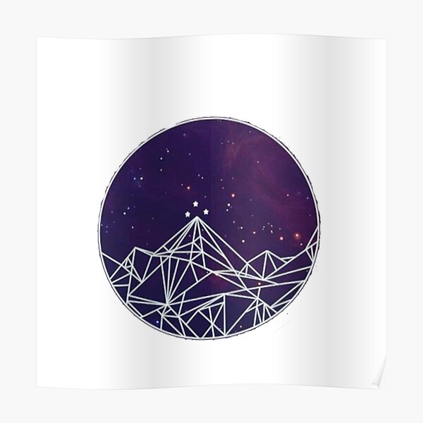 "ACOMAF Night Court mountains pattern" Poster by Hallows03 | Redbubble