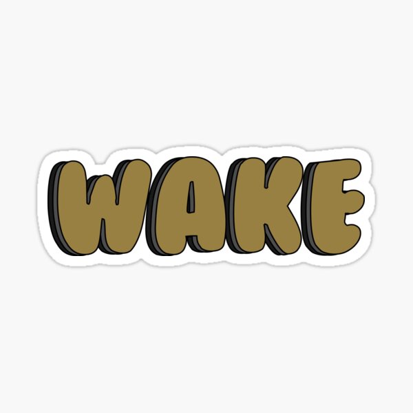 "Wake (Forest University) " Sticker by katelizspra | Redbubble