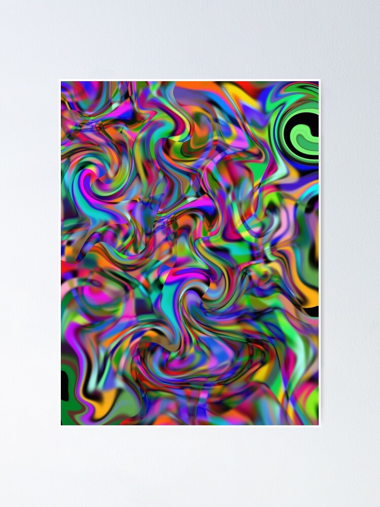 "Acid Rainbow Design" Poster for Sale by Danart970 | Redbubble