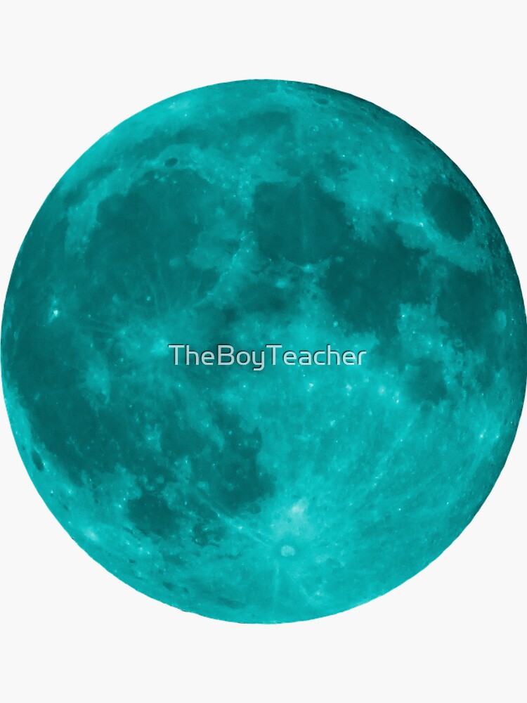 "blue moon" Sticker for Sale by TheBoyTeacher | Redbubble