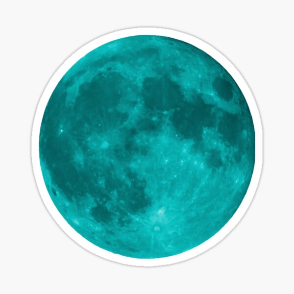 "blue moon" Sticker for Sale by TheBoyTeacher | Redbubble
