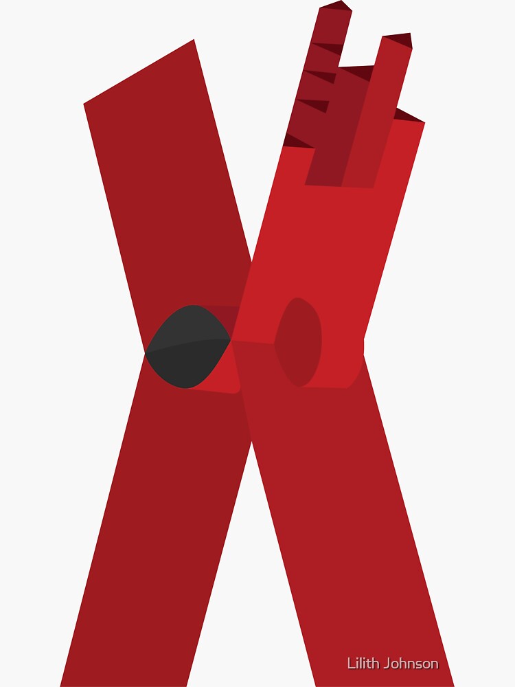 "La Equis - The X" Sticker for Sale by angrytire | Redbubble