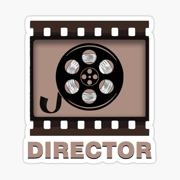 "Director Producer Filmmaker Film Movie Cinema Gift" Sticker for Sale ...