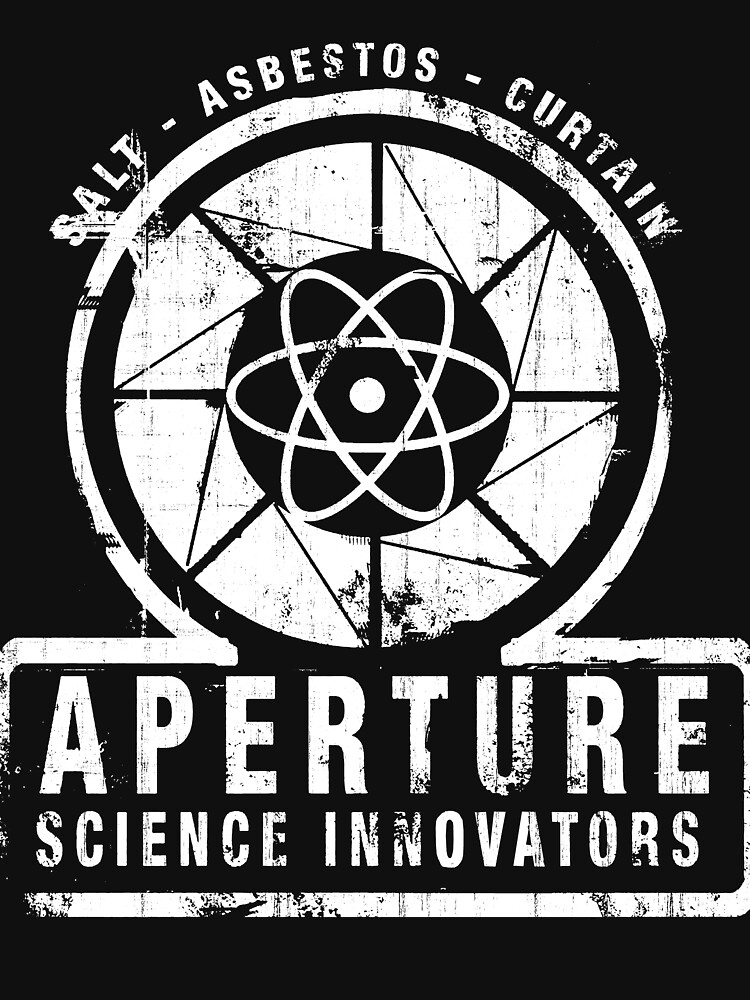 "Aperture Science" T-shirt for Sale by WrinklyBebop | Redbubble ...