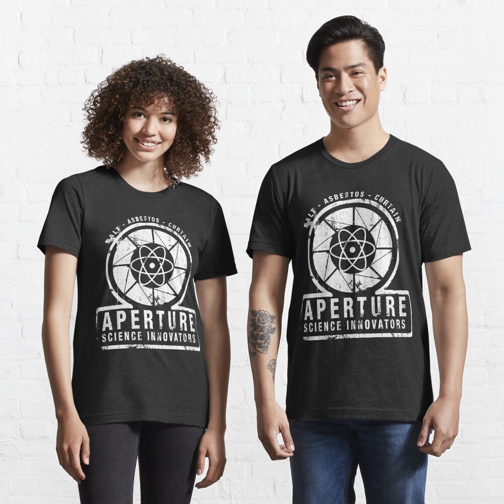 "Aperture Science" T-shirt for Sale by WrinklyBebop | Redbubble ...
