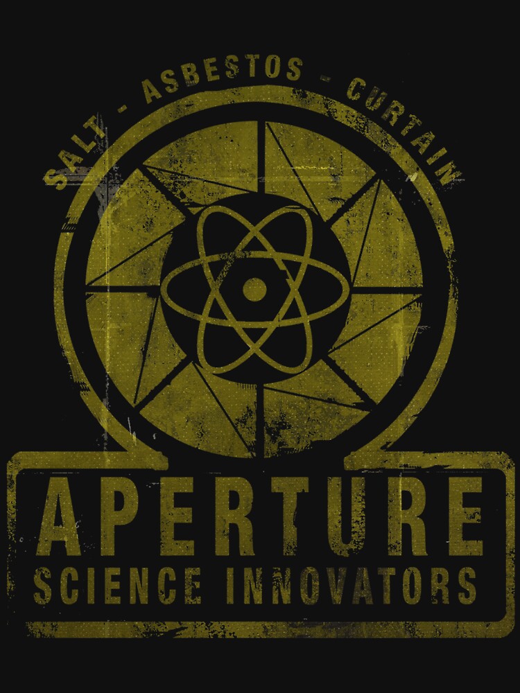 "Aperture Science" T-shirt for Sale by WrinklyBebop | Redbubble ...