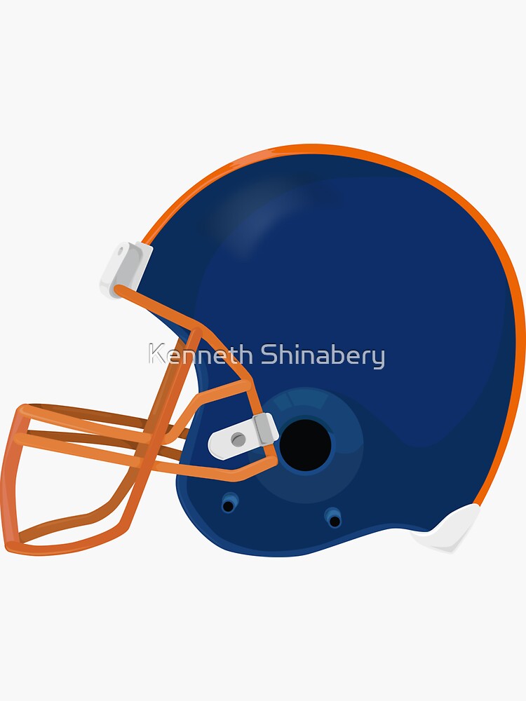 "Blue American Football Helmet" Sticker by kshinabery212 | Redbubble