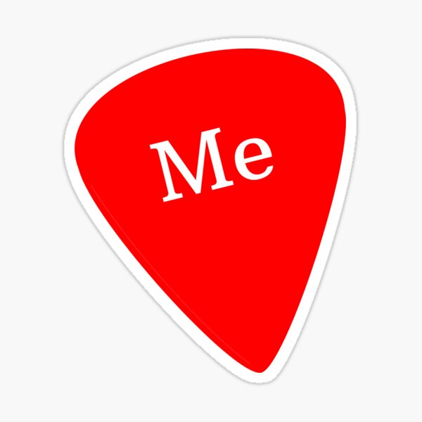 "Pick Me Guitar Pick" Sticker for Sale by jutulen | Redbubble