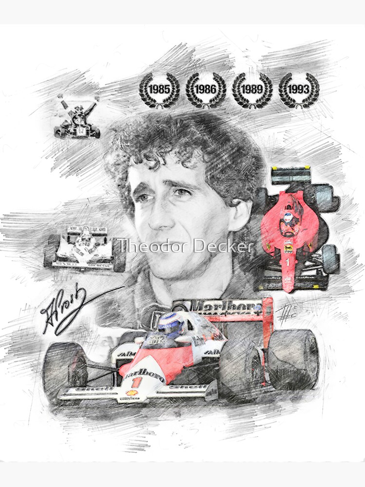 "Alain Prost" Sticker for Sale by theodordecker | Redbubble