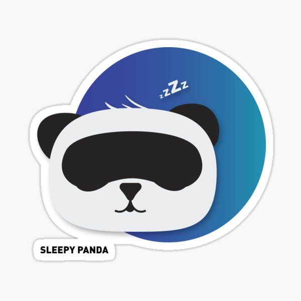 "Sleepy Panda Sleeping Panda" Sticker for Sale by janbayer1981 | Redbubble