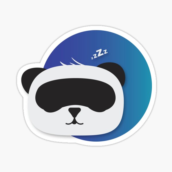 "Sleepy Panda Sleeping Panda" Sticker by janbayer1981 | Redbubble