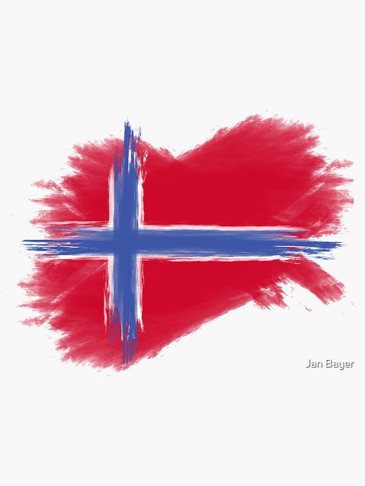 "Svalbard Flag Longyearbyen" Sticker for Sale by janbayer1981 | Redbubble