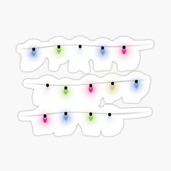 "Stranger Things fairy lights" Sticker by janbayer1981 | Redbubble