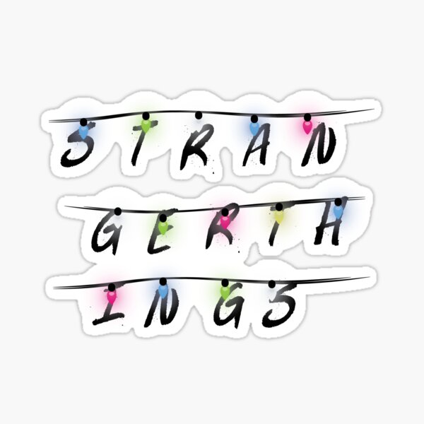 "Stranger Things fairy lights" Sticker for Sale by janbayer1981 | Redbubble