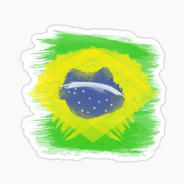 Pegatina Brasil Bandera Brasilera Rio Sujetador De Bandera Brasileña