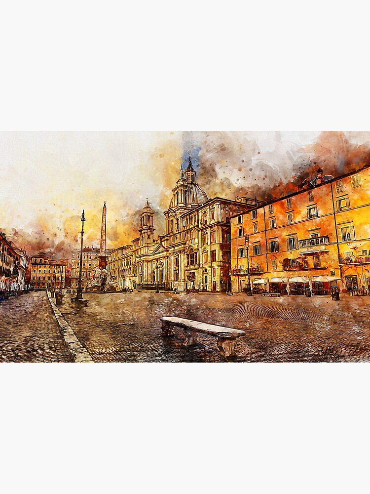 "Rome, Piazza Navona" Poster for Sale by ErianAndre | Redbubble