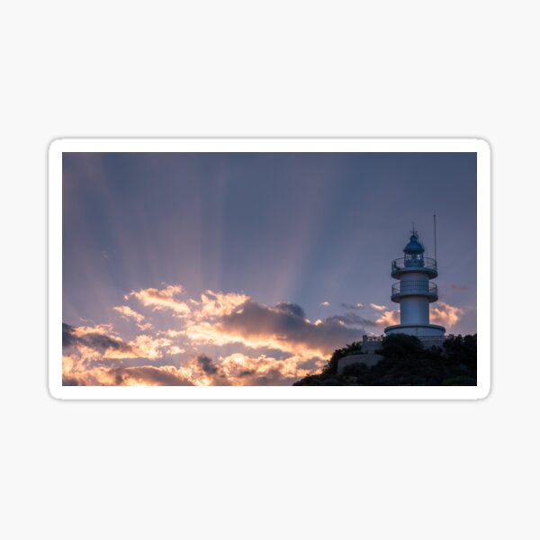 "Light beams and Light House" Sticker by RalphGoldsmith | Redbubble
