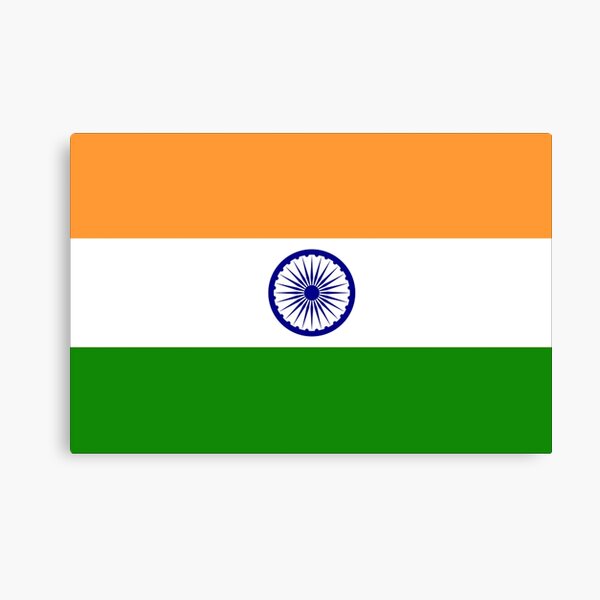 "INDIA. India Flag. The National Flag of India, Pure & Simple." Canvas ...