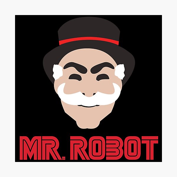 "Mr. Robot logo" Photographic Print for Sale by janbayer1981 | Redbubble