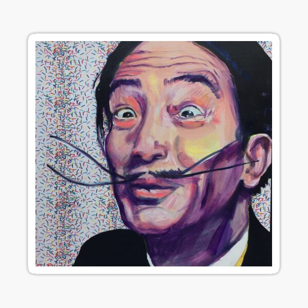 "Salvador Dali" Sticker by Ecoshumaker | Redbubble