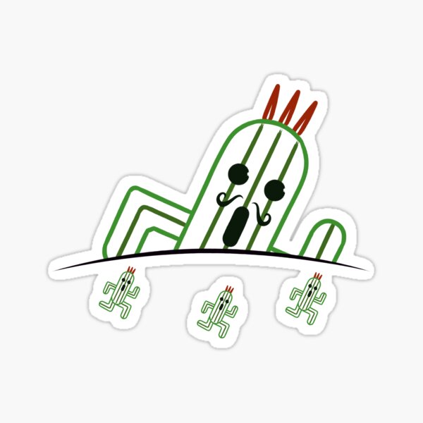 "Jumbo Cactuar and Friends - Final Fantasy" Sticker for Sale by ...